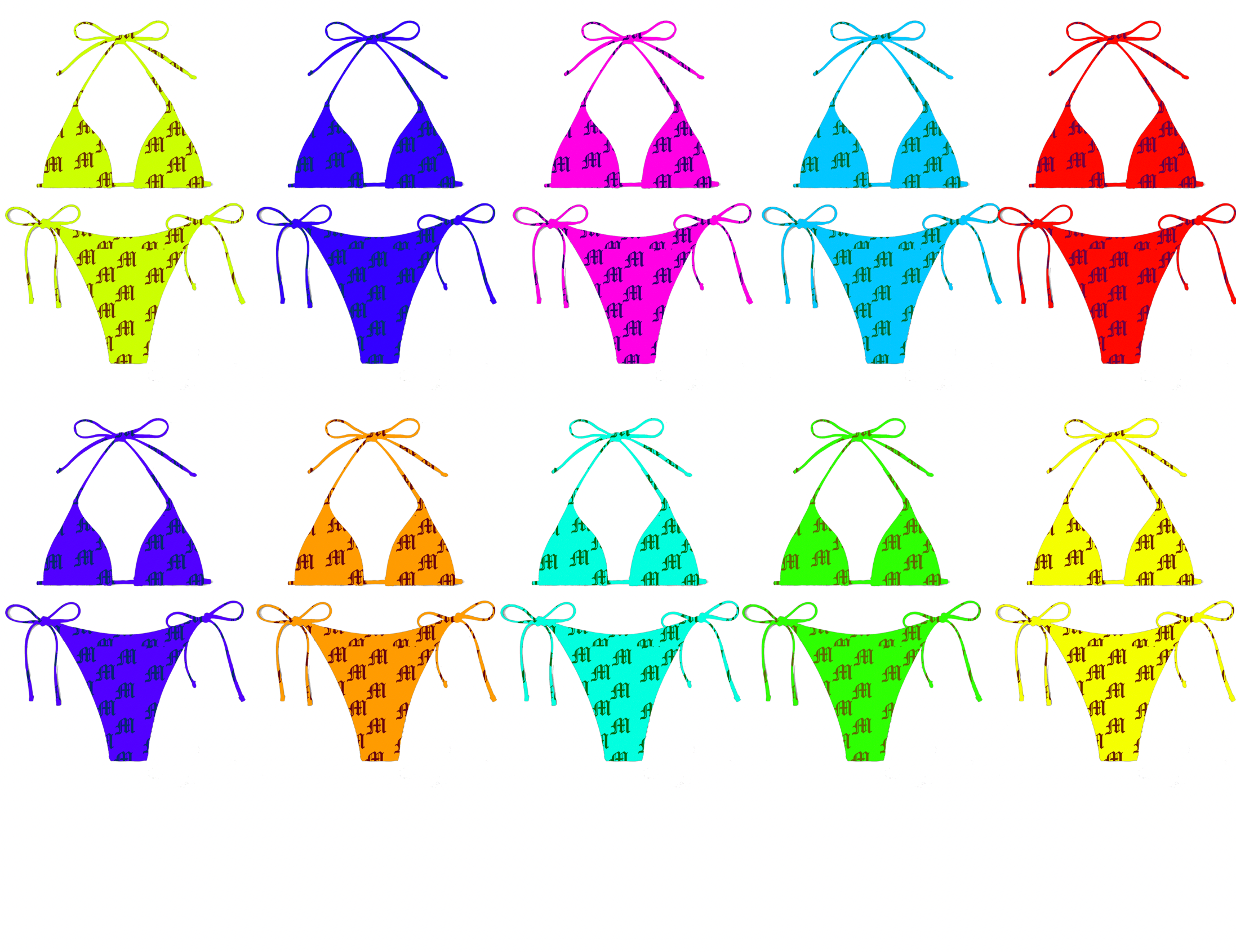 M LOGO BIKINI SET – MARKAS NEW YORK